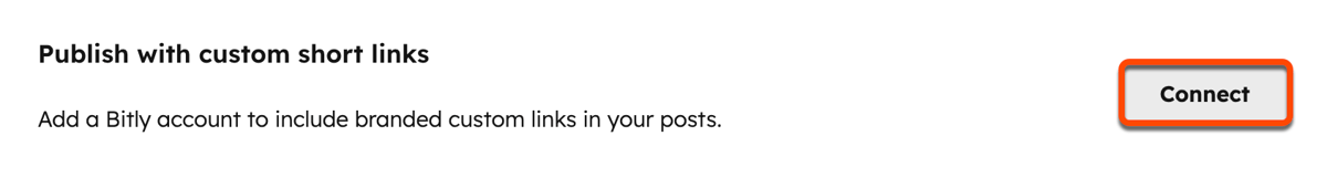Connect your Bitly account to HubSpot