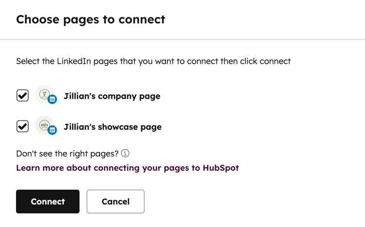 Connect your social media accounts to HubSpot