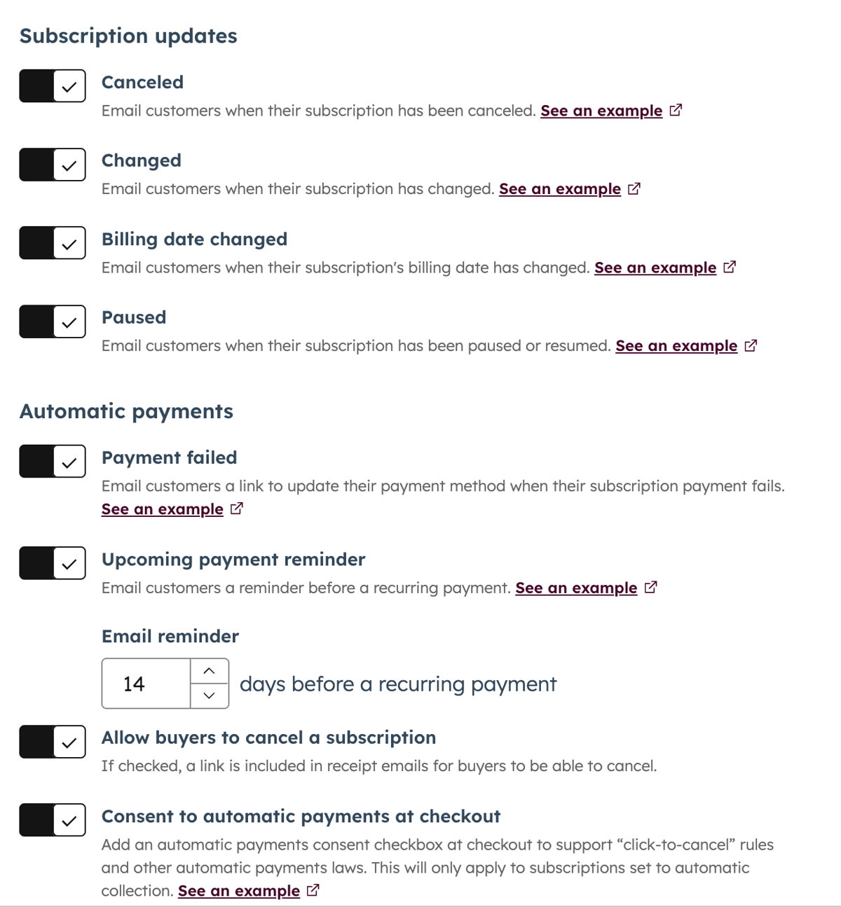 Set up the HubSpot subscriptions tool