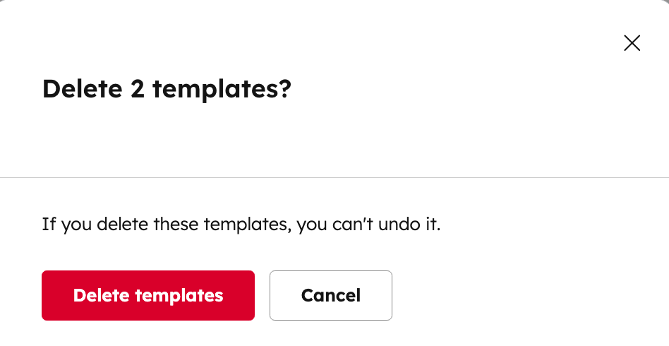 Create and send message templates