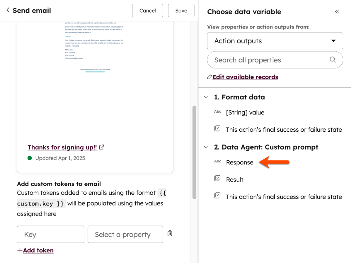 Use Breeze to manage data in workflows
