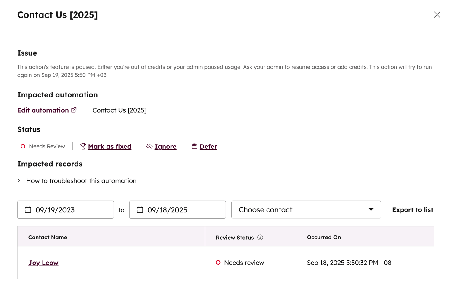 Troubleshoot common workflow errors