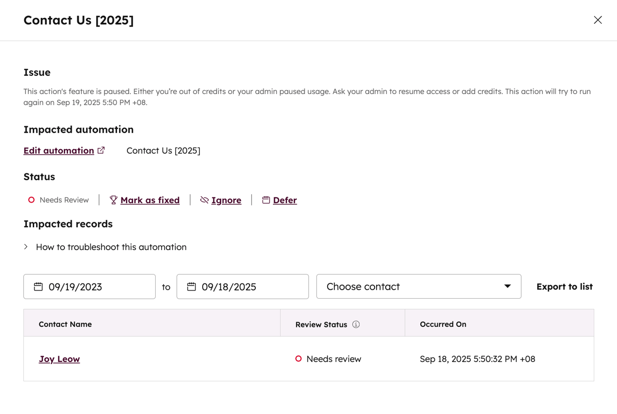 Troubleshoot common workflow errors