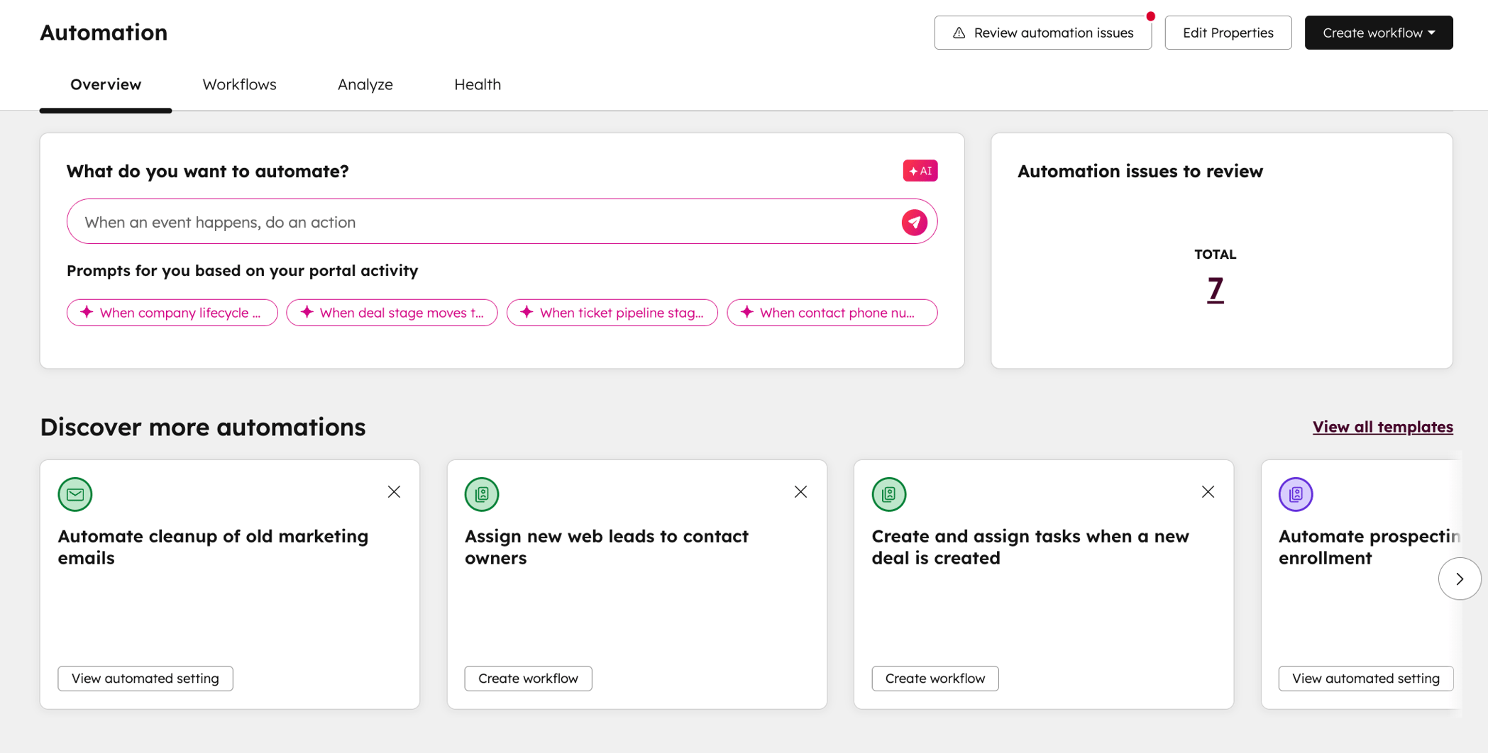 Understand your automation overview
