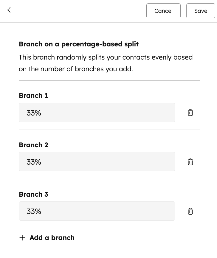 Use branches in workflows