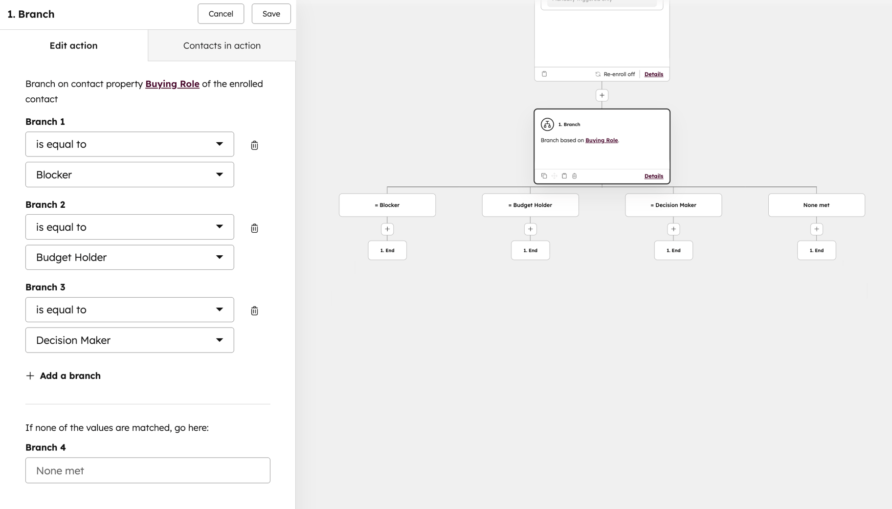 Use branches in workflows