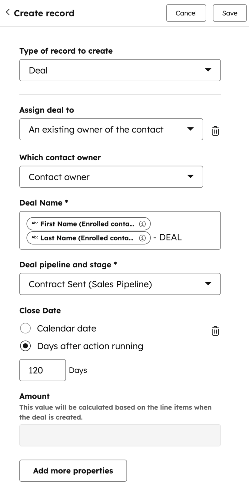 Create records with workflows
