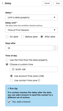 Use delays in your workflows
