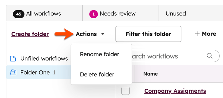 Organize and manage your workflows