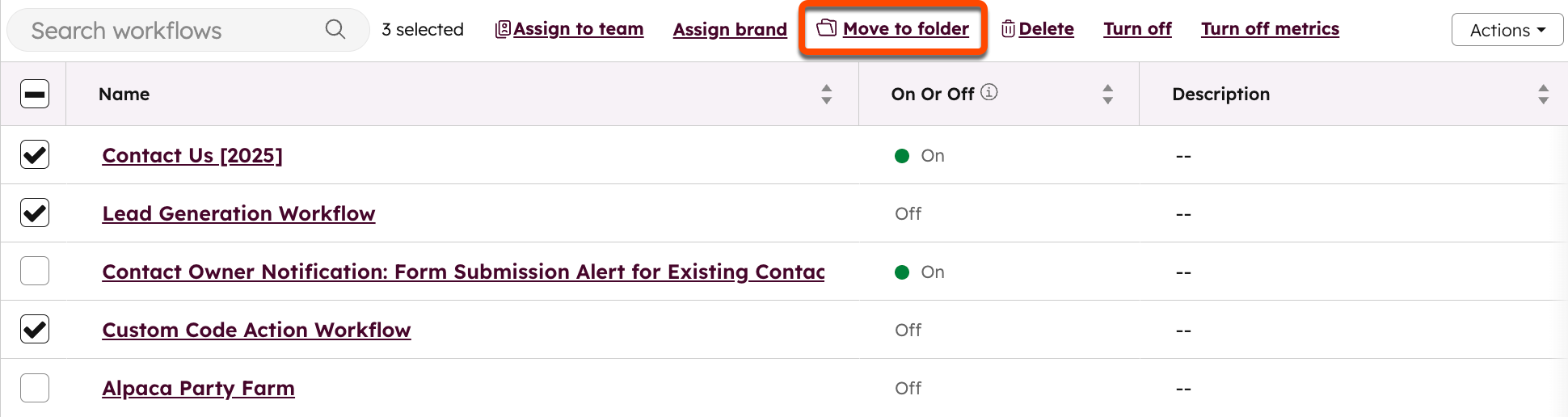 Organize and manage your workflows