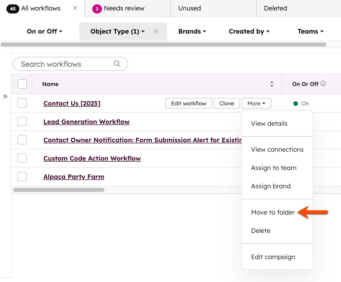 Organize and manage your workflows