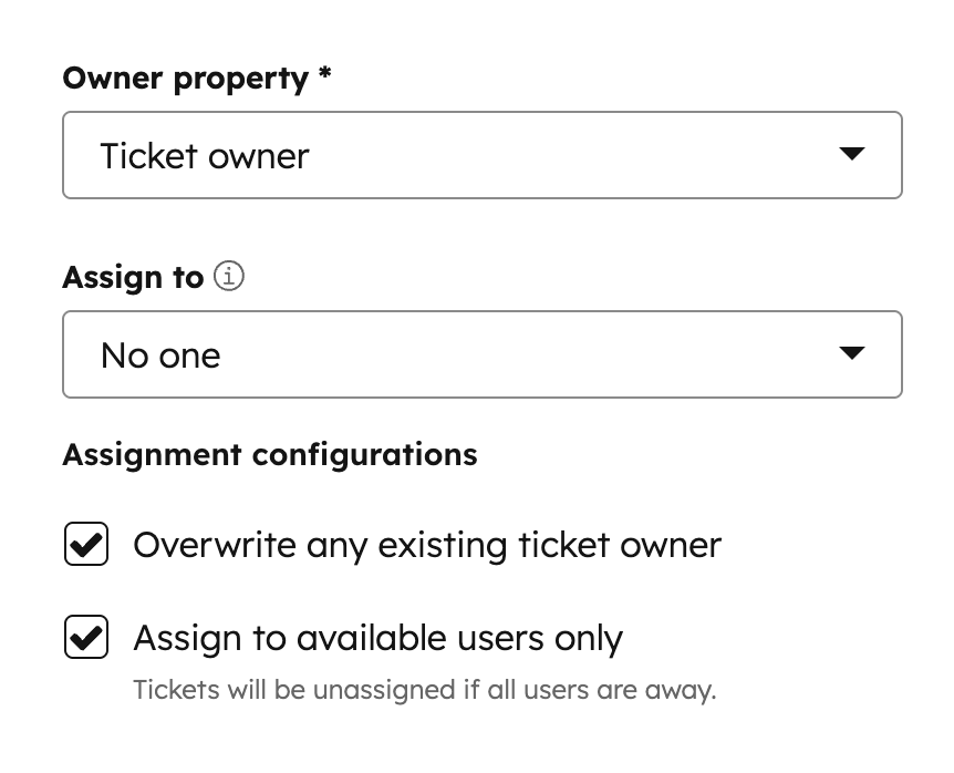 Assign and rotate ticket owners using workflows