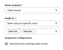 Assign and rotate ticket owners using workflows