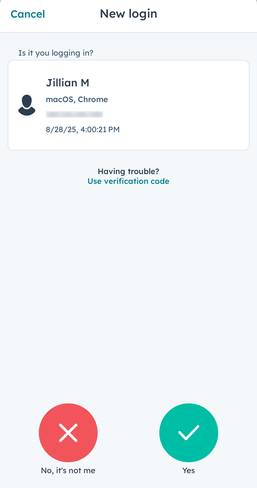 Set up two-factor authentication for your HubSpot login