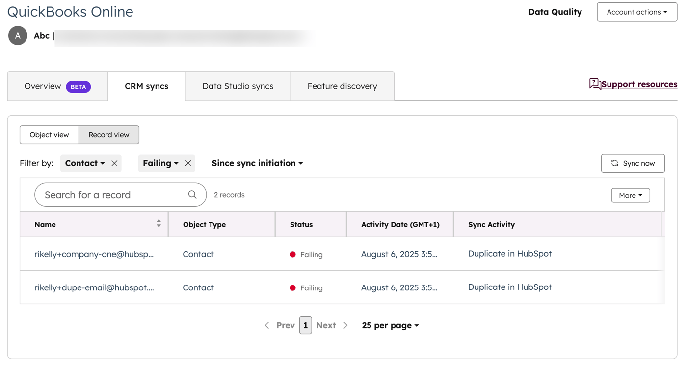 Connect HubSpot and QuickBooks Online