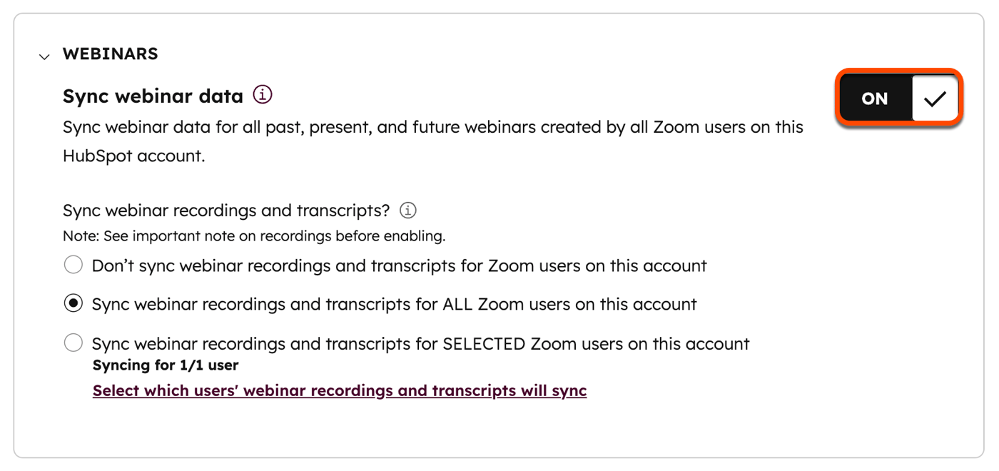 Use HubSpot and Zoom webinars