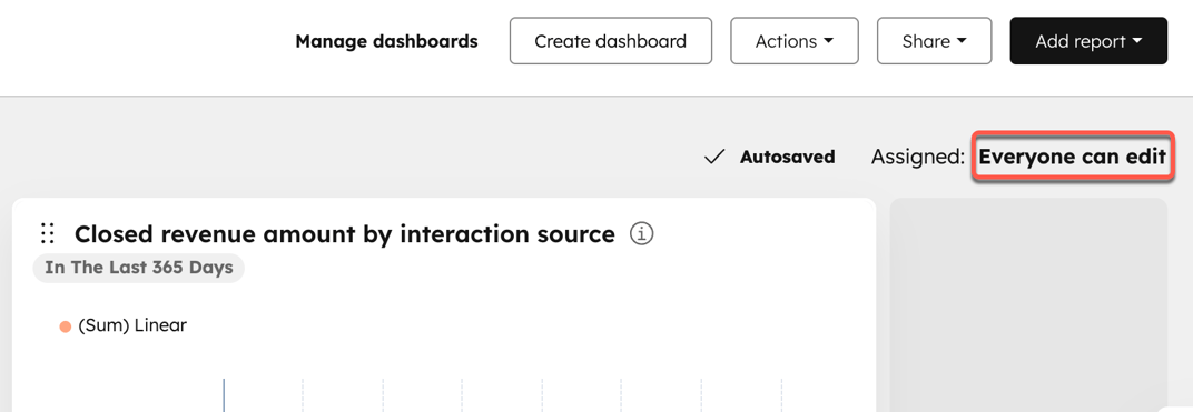 Customize your dashboard