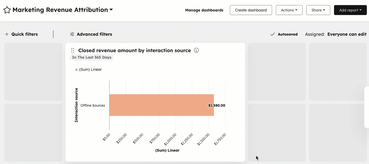 Customize your dashboard