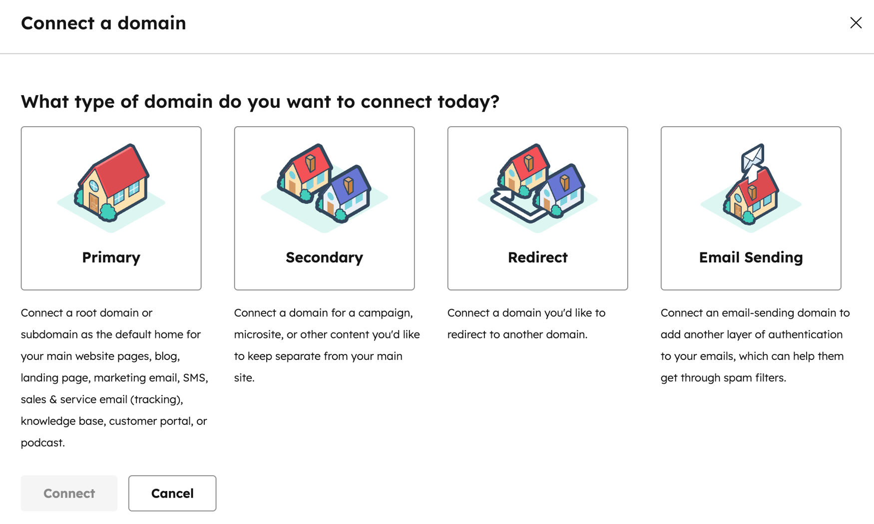 Connect a domain to HubSpot