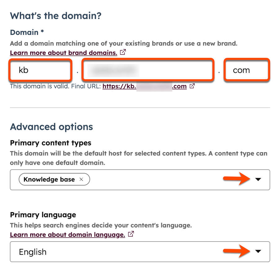 Connect a domain to HubSpot