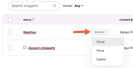 Snippets erstellen und verwenden