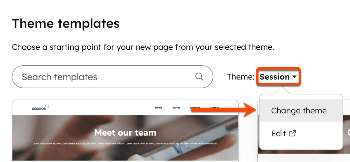 Use themes