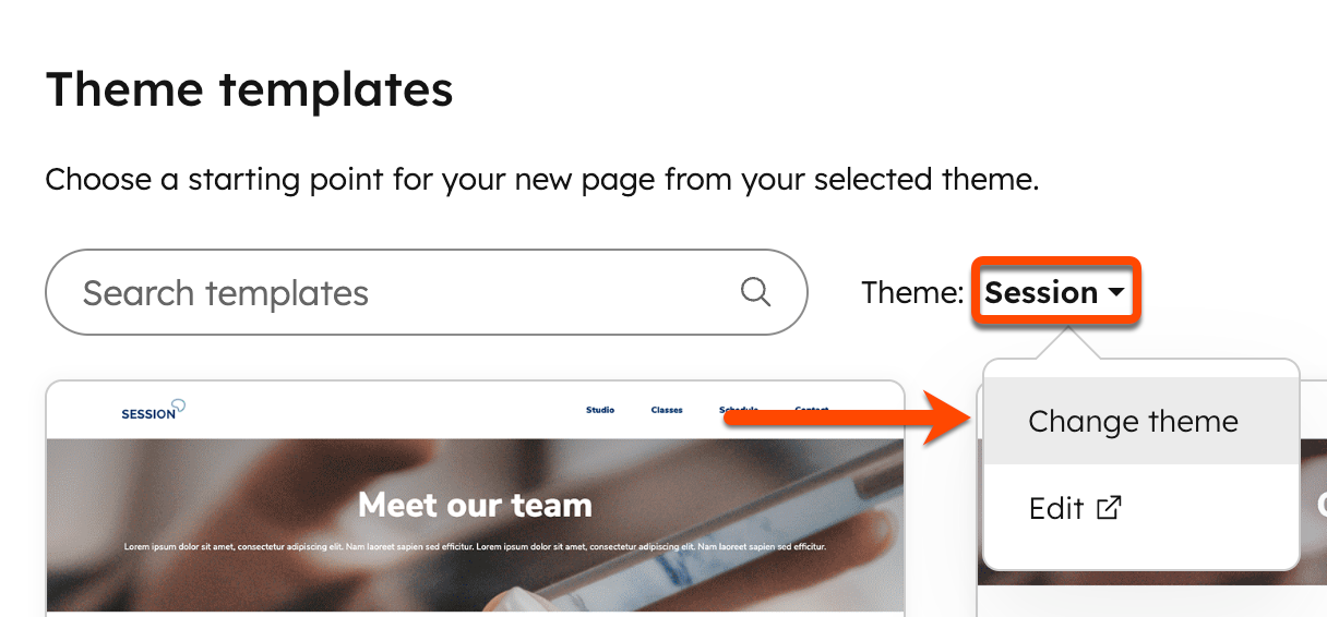 Use themes