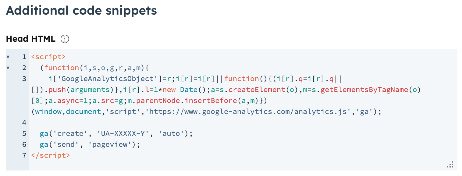Integrate Google Analytics with HubSpot content