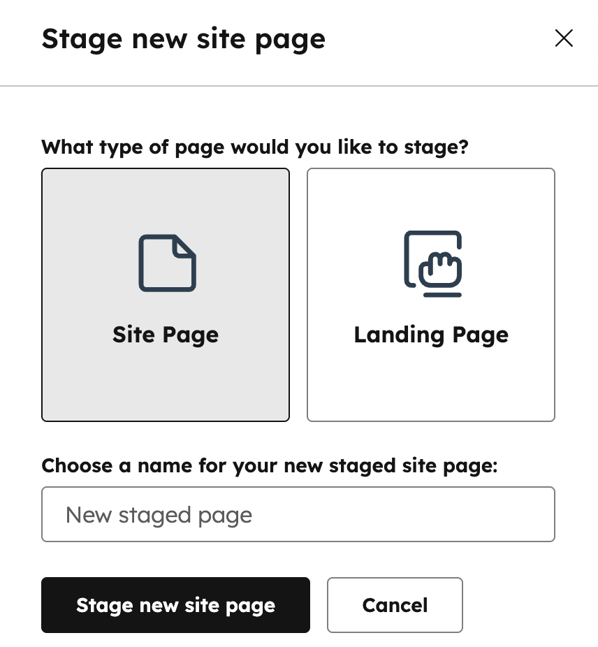 Redesign and relaunch a site with content staging