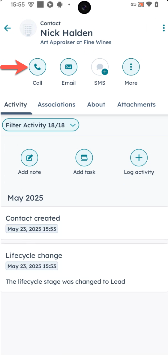 Create and manage records in the HubSpot mobile app