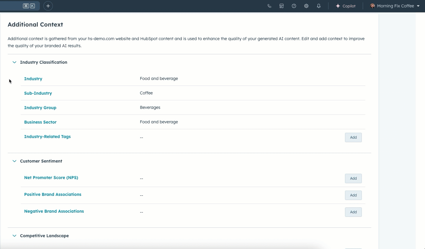 Generate your brand identity context with AI