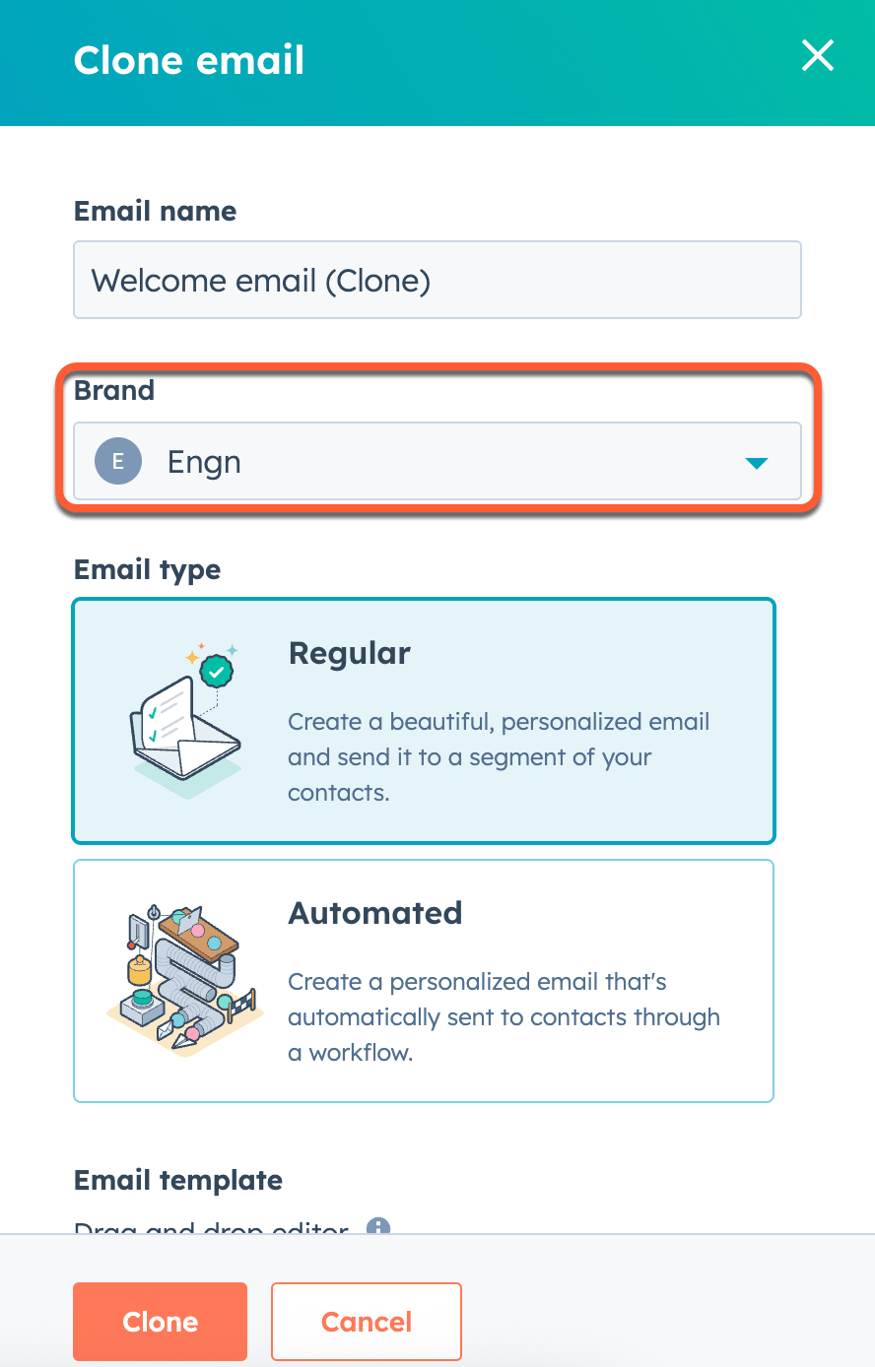 Manage your brands with HubSpot Brands