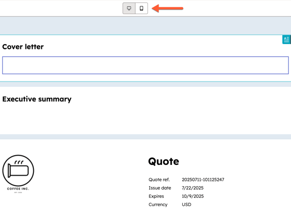 Create and send quotes