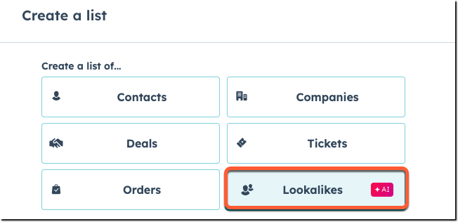 Lookalike-lijsten maken