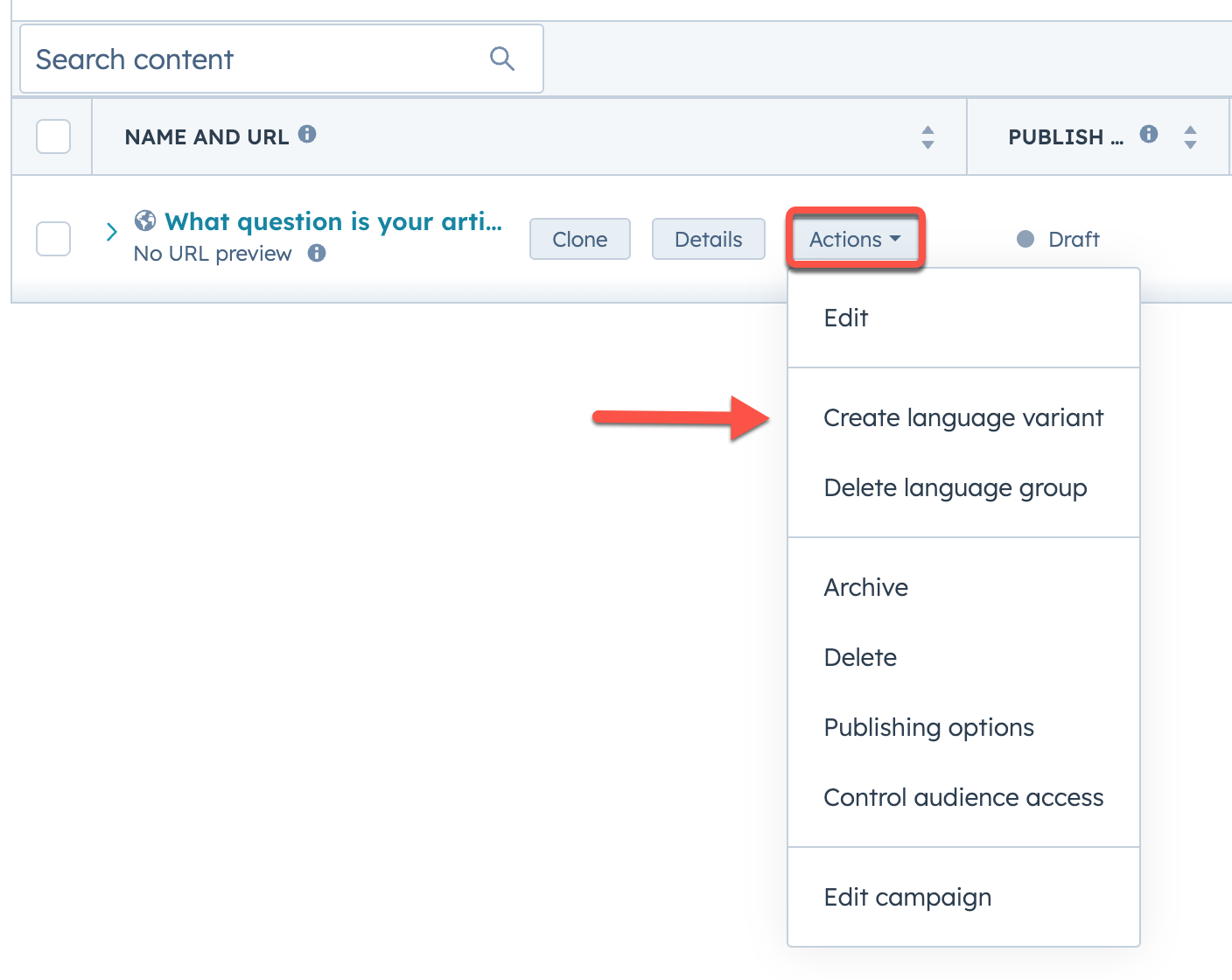Create knowledge base articles in multiple languages