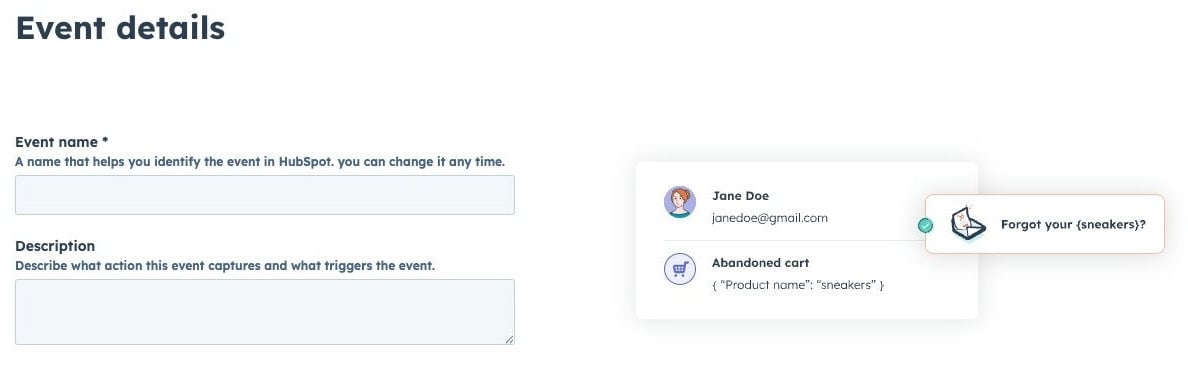 Create custom events