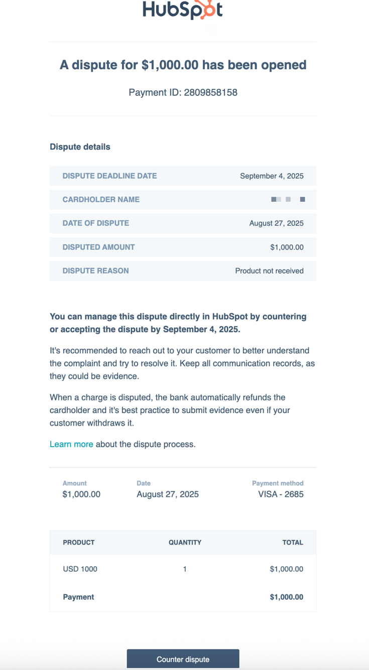 Manage payments, payouts, and disputes