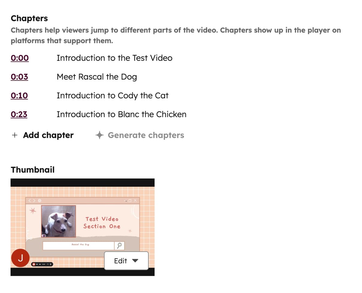 ตรวจสอบรายละเอียดไฟล์วิดีโอของคุณ