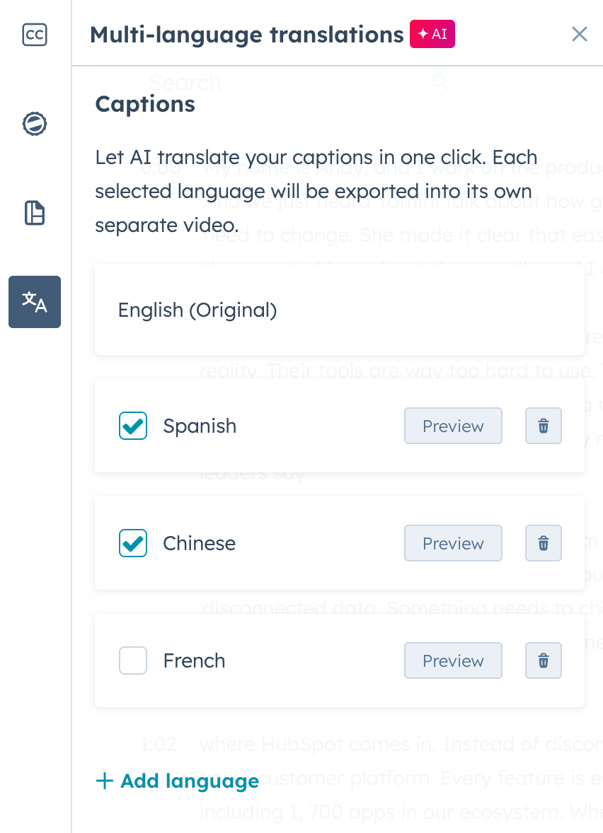 Edit your video files