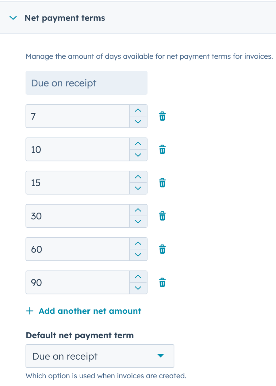 Set up the HubSpot invoices tool