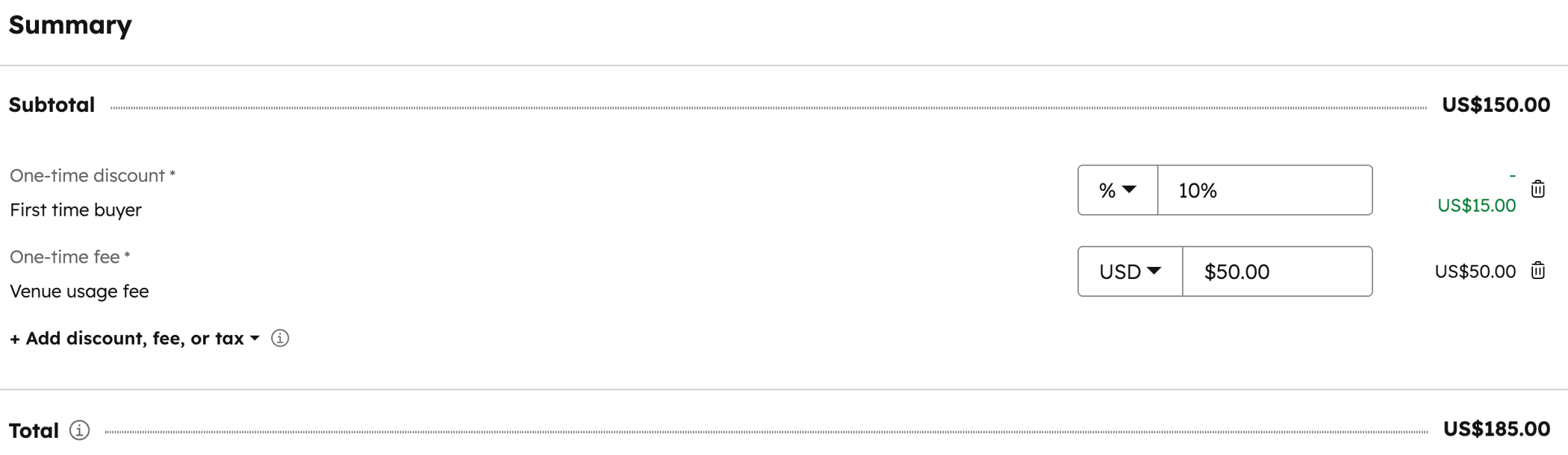 Create invoices