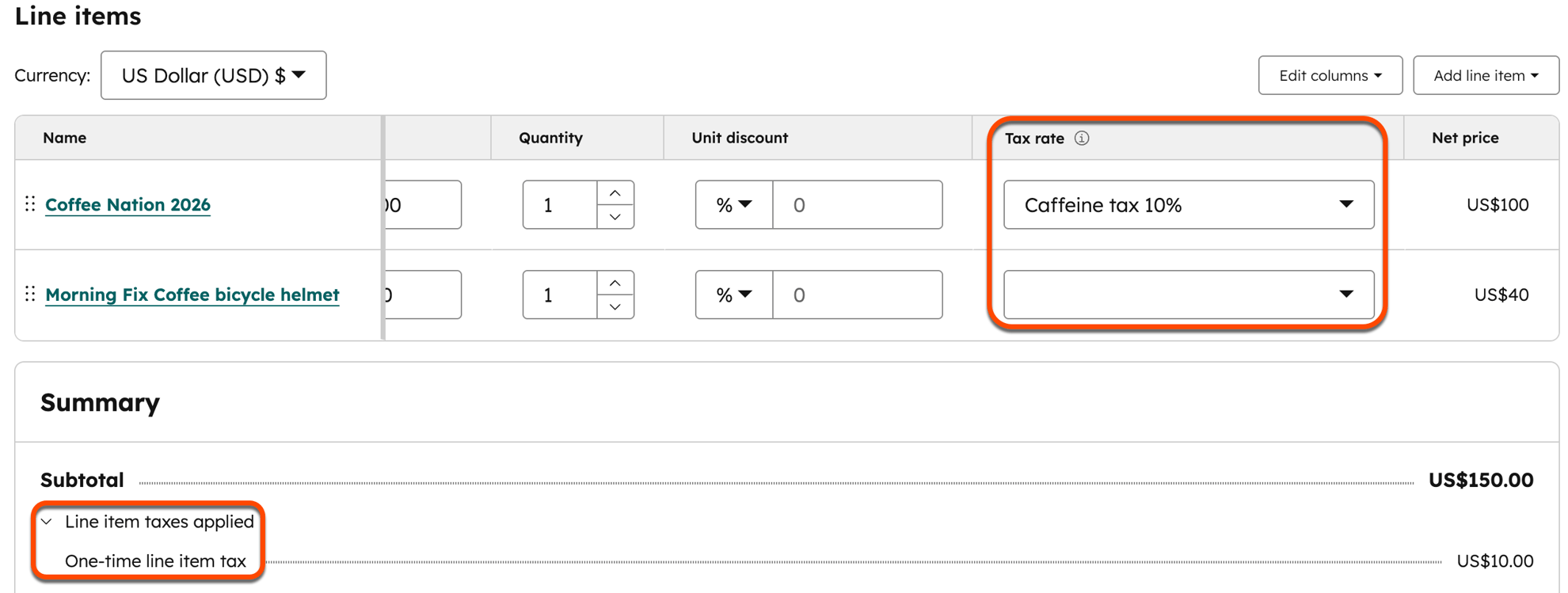Create invoices