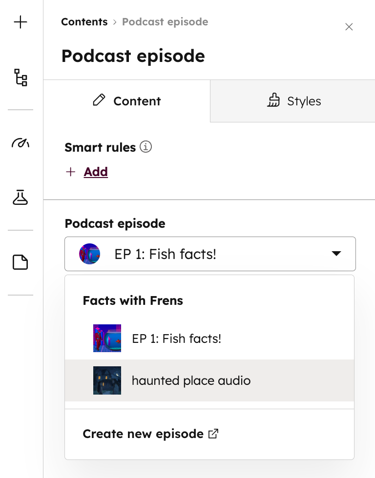 Share your podcast