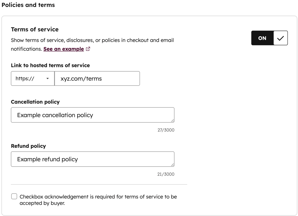 Configure your buyer checkout experience