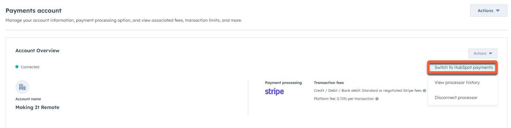 Migrate Stripe Payment Processing To Hubspot Payments