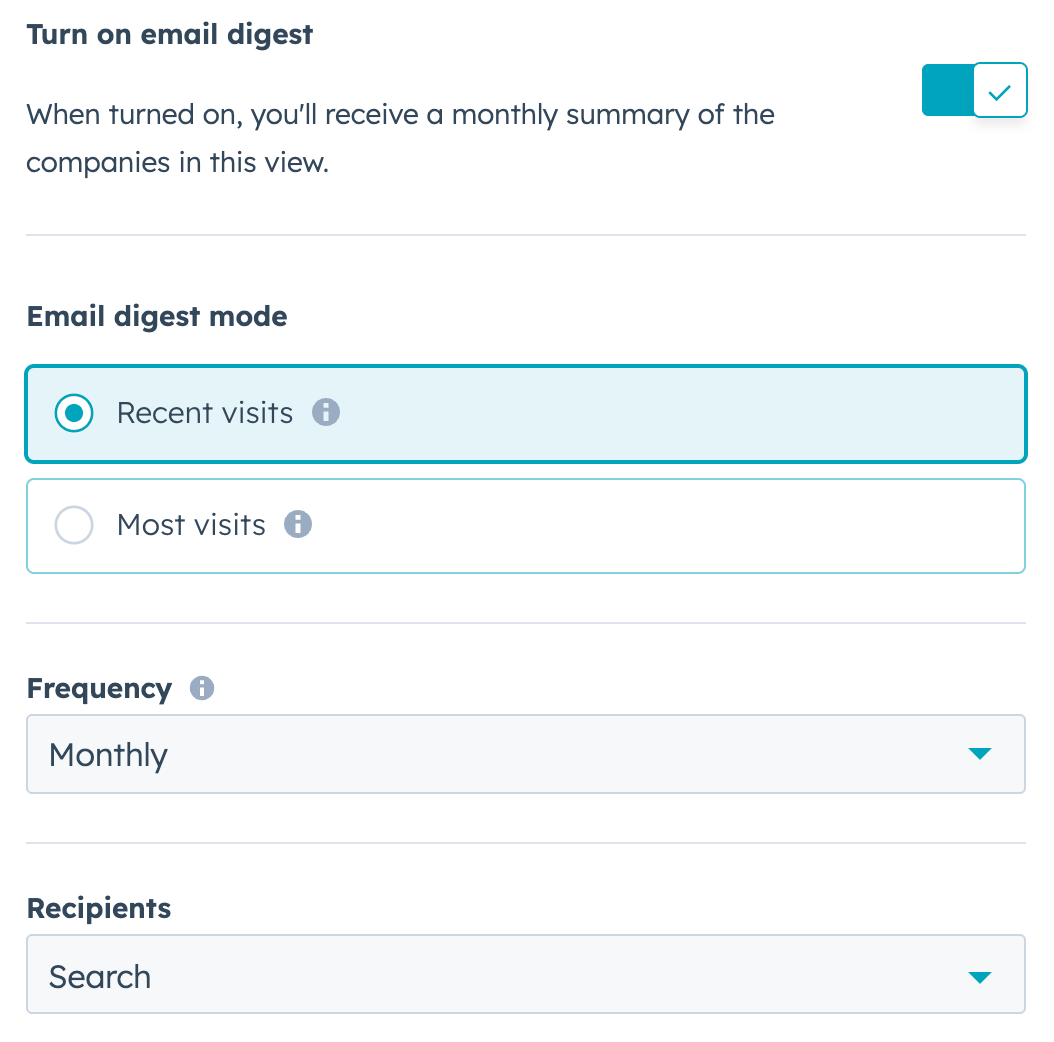 Configure research intent