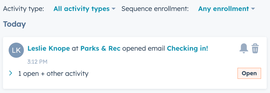 Understand HubSpot Sales email open and click tracking | Knowledge Base