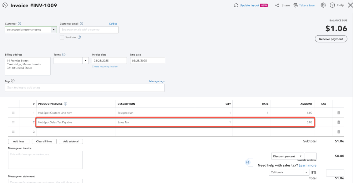 Set up automated sales tax collection