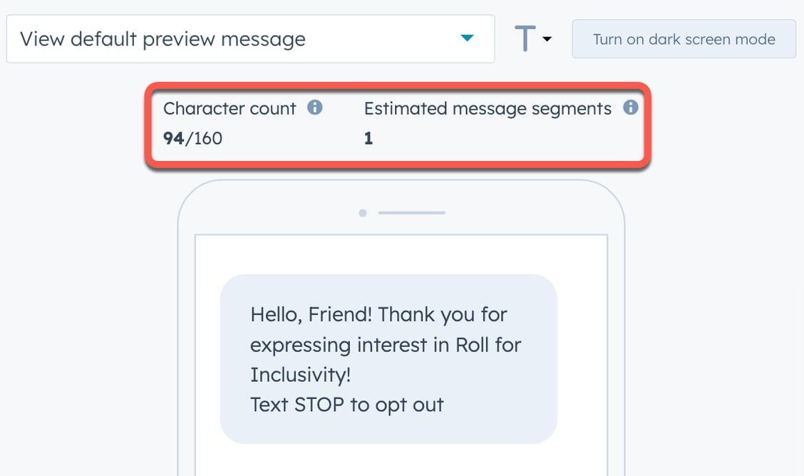 Understand message segments for SMS