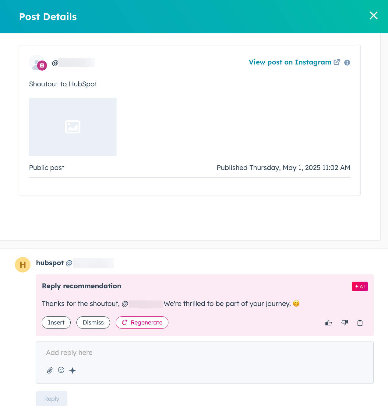 Use quick replies in your social tool